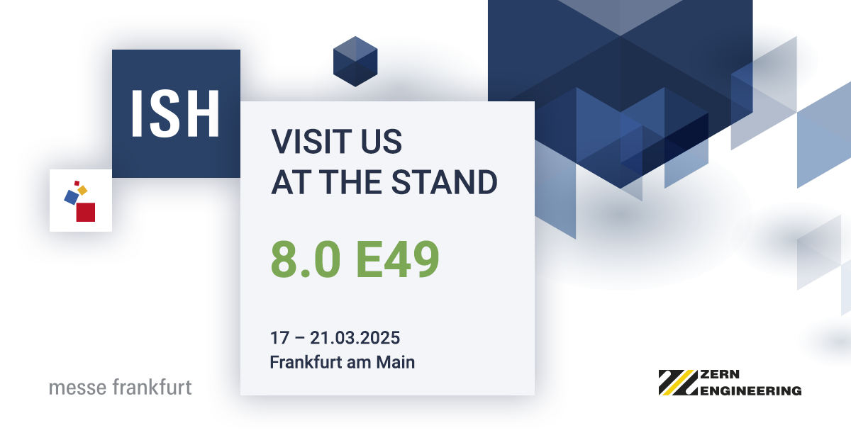Einladung zur ISH 2025 Frankfurt - Zern Engineering